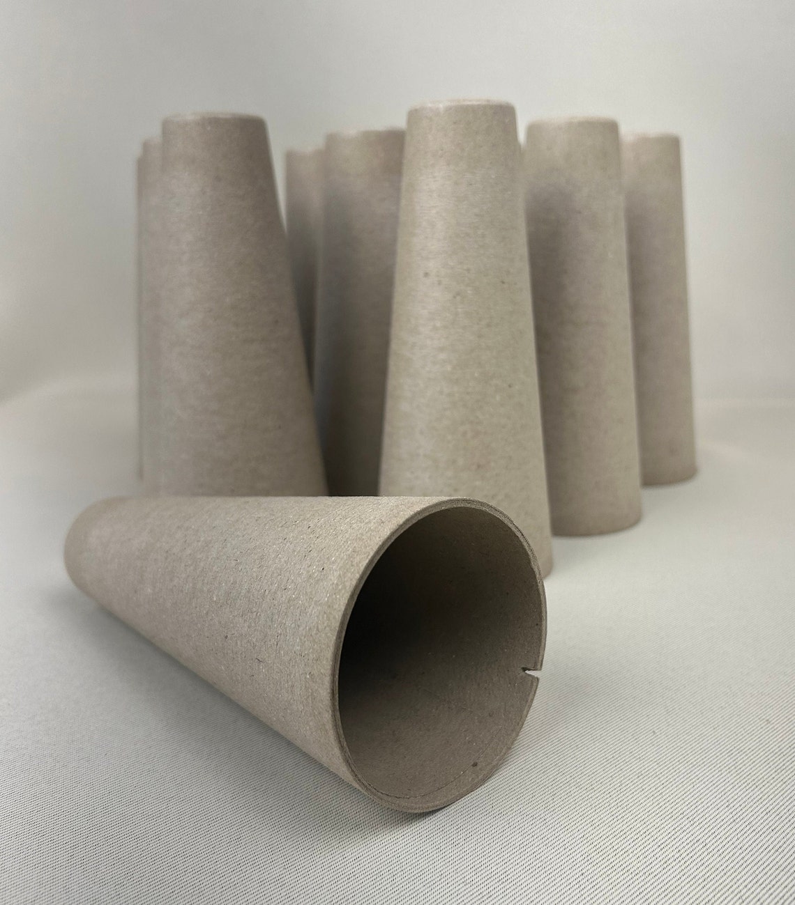 Multi-purpose Craft Cones: Set of 10 Cardboard Cones for Yarn, Papier ...