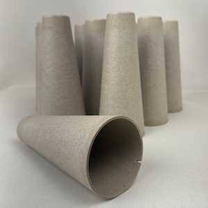 Multi-purpose Craft Cones: Set of 10 Cardboard Cones for Yarn, Papier ...