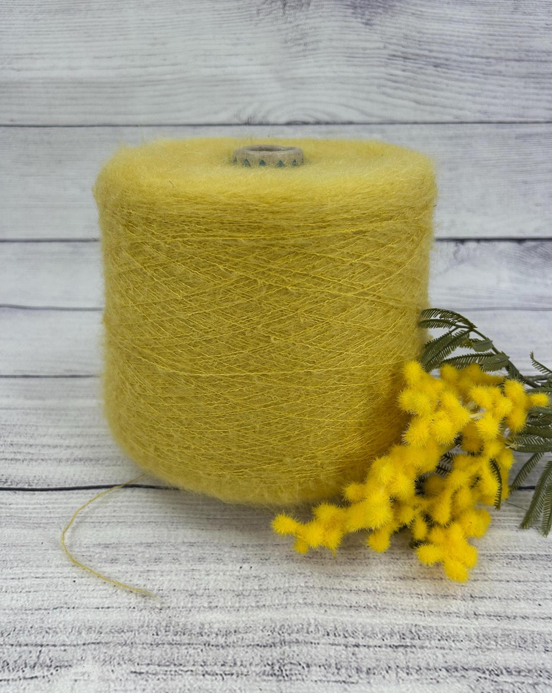 Yellow Alpaca Lace Yarn on Cone: 900m/100g - Etsy