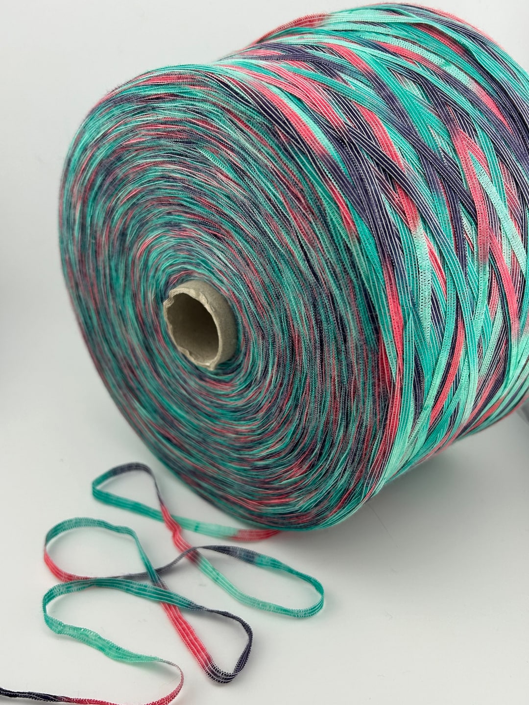 Italian Tape Yarn on Cone: Polyacrylic Knitting, Crochet, Weaving - Etsy