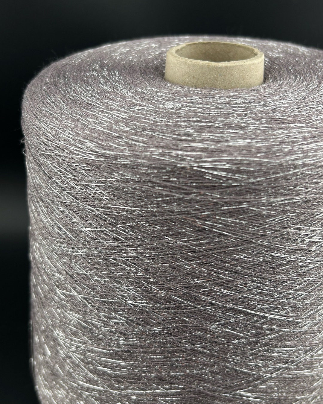 Lurex Yarn - Silver&pink Metallic Yarn - Yarn on Cone - Glitter Yarn ...