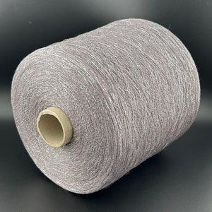 Lurex Yarn Silver&pink Metallic Yarn Yarn on Cone Glitter Yarn 3500m ...