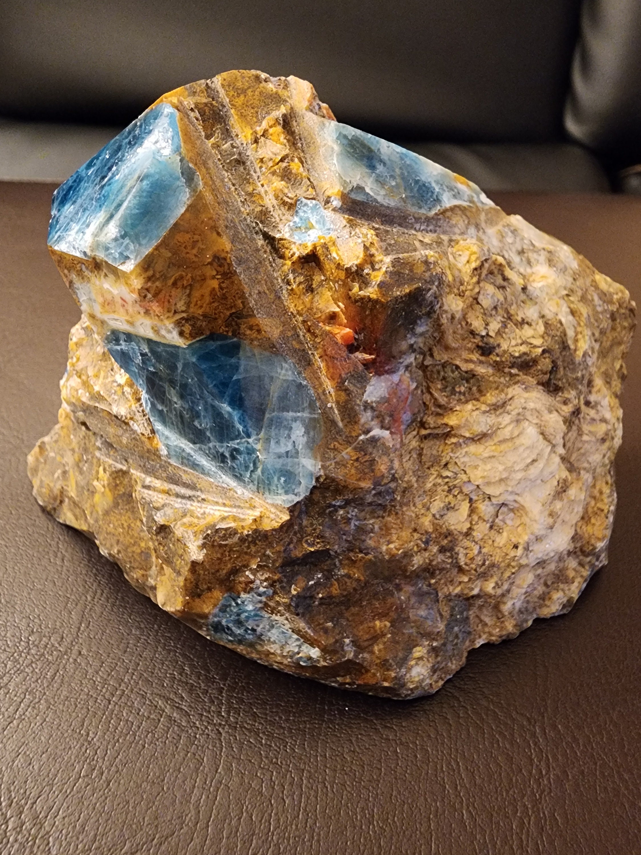 Blue Apatite Rock Specimen RARE! - Etsy
