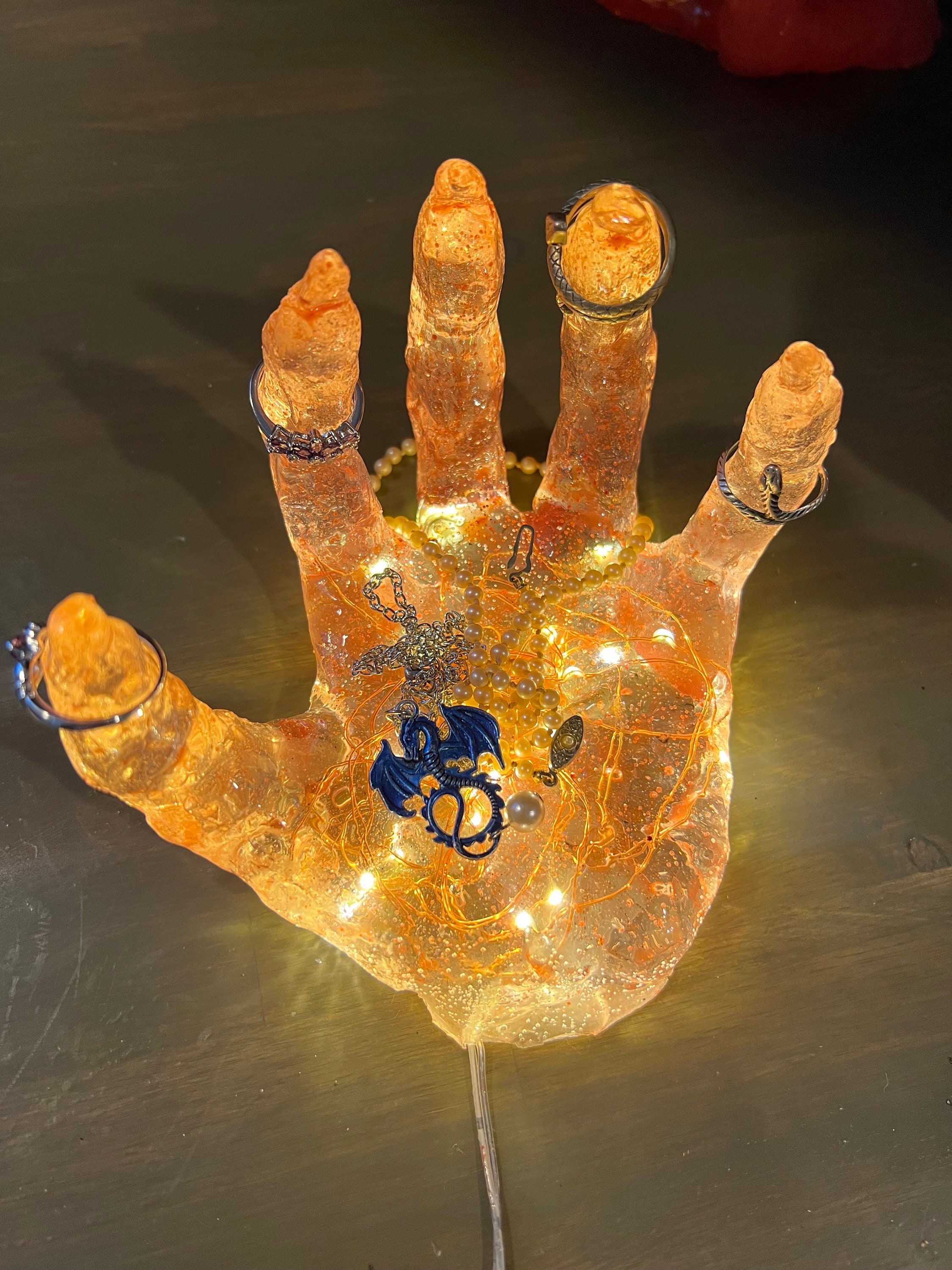 Clear Light-up Hand red Tint-hand Only - Etsy