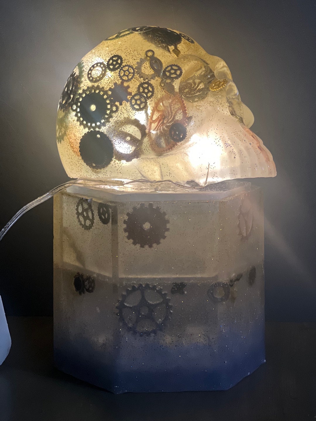 Large Steampunk Skull Container - Etsy