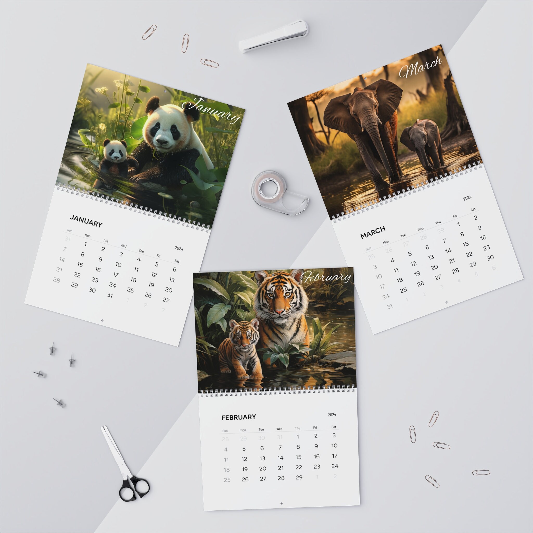 Wall Calendars 2024 - Etsy