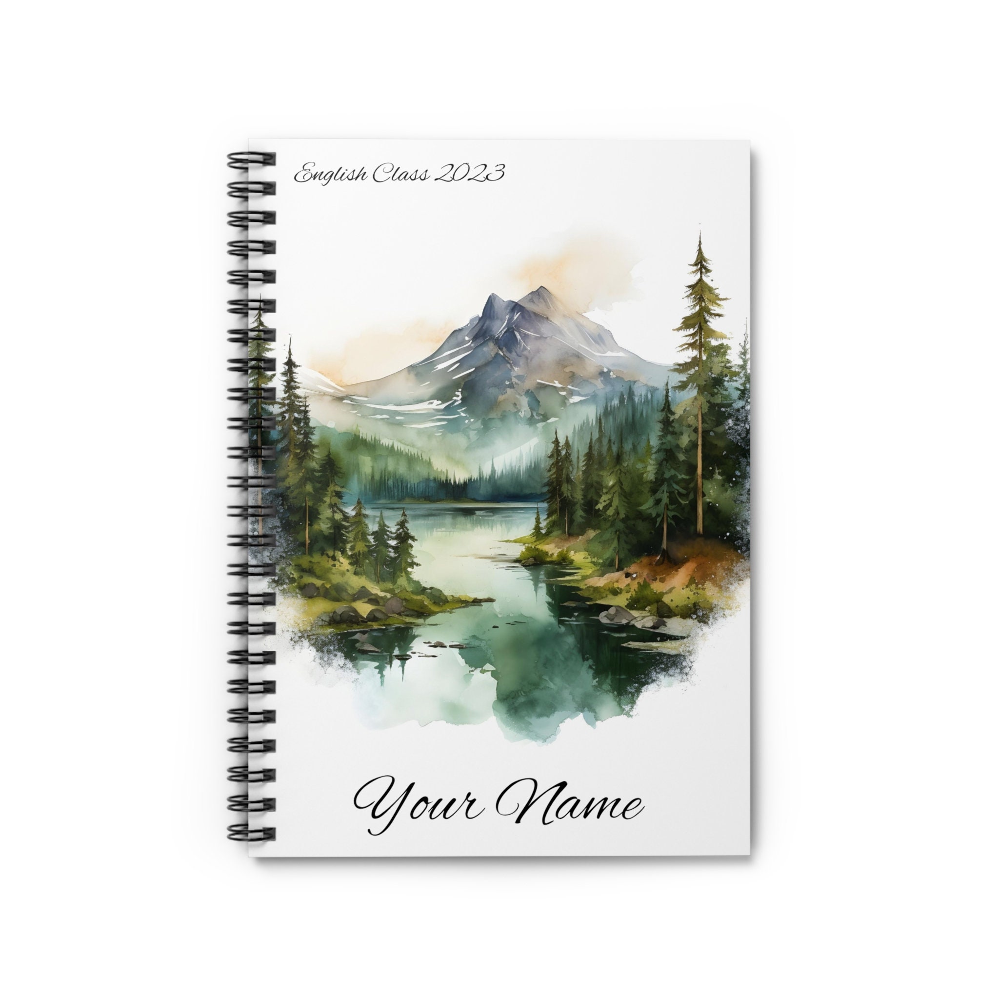 Custom Notebook, Spiral Notebook - Ruled Line, Personal Notebook ...