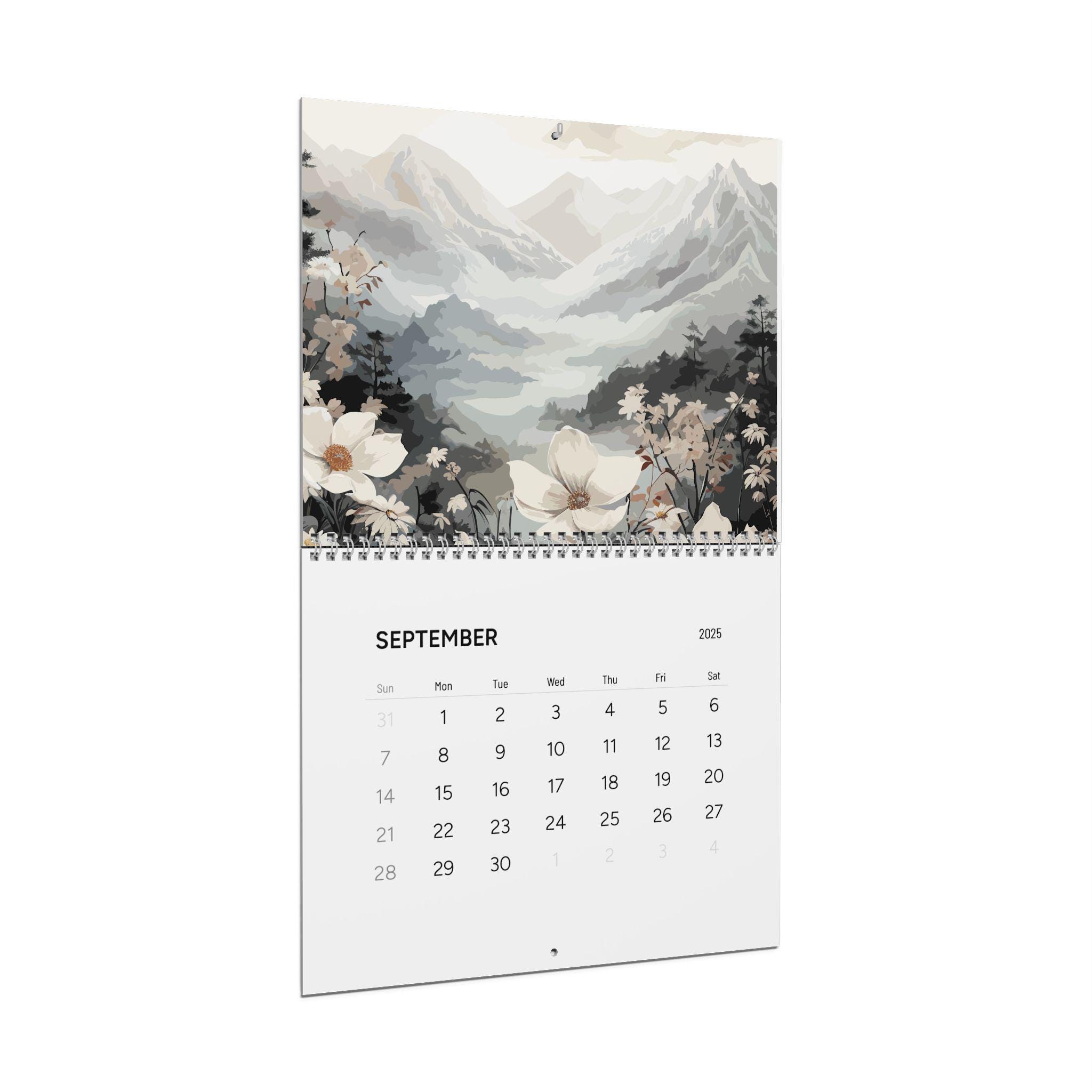 2025 Nature Wall Calendar | Stunning Mountain Scenes | 12-month Planner ...
