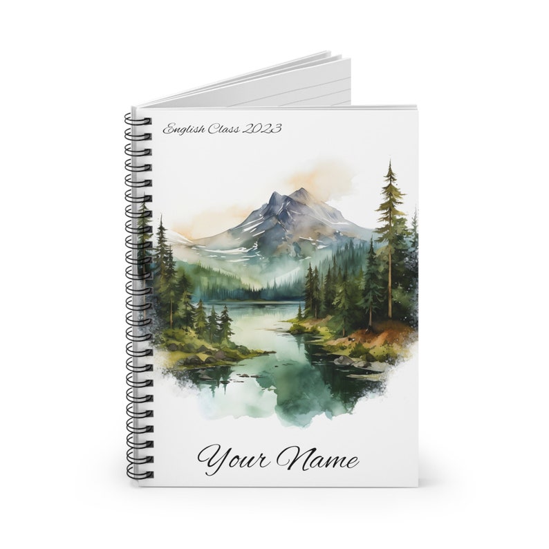 Custom Notebook, Spiral Notebook - Ruled Line, Personal Notebook ...