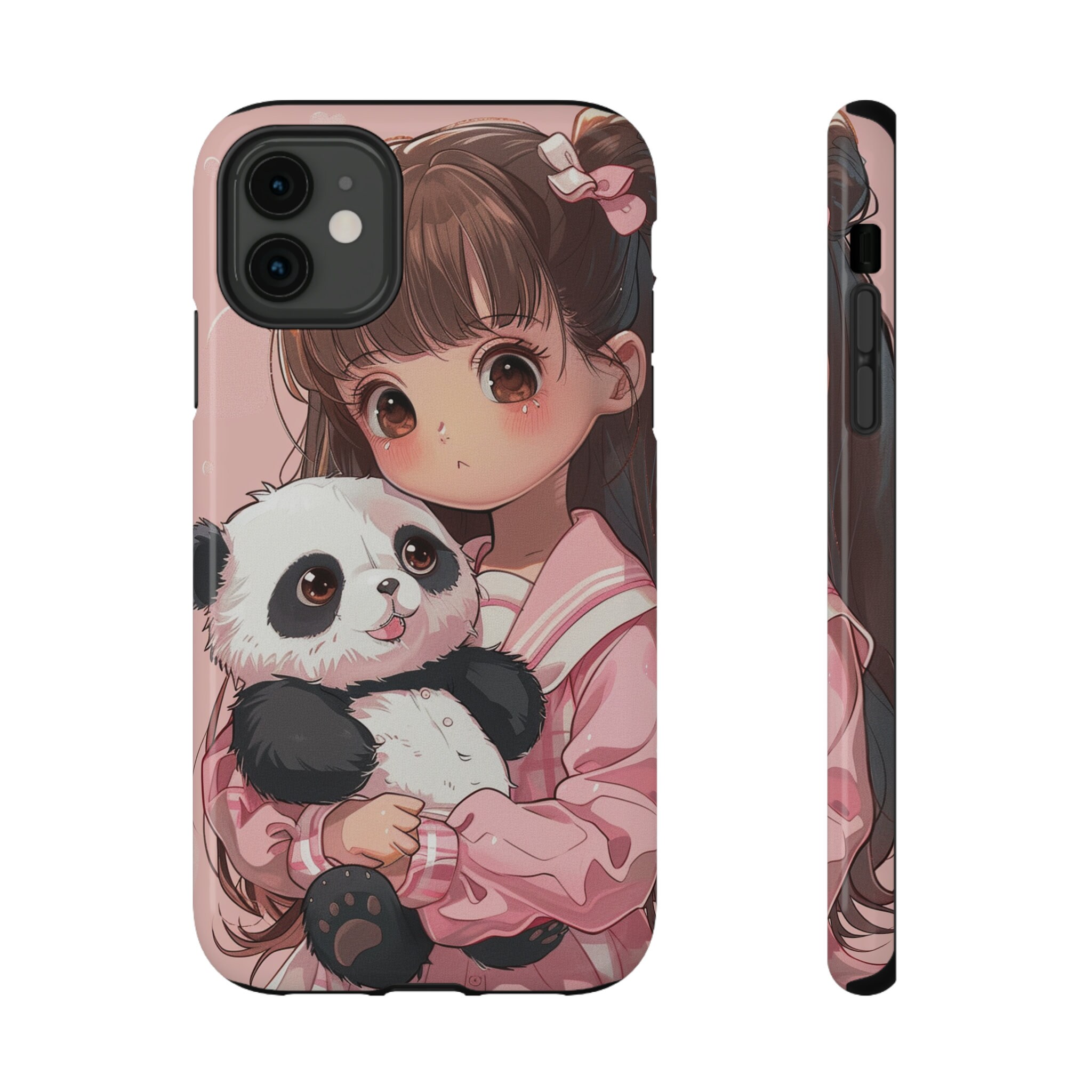 Anime Phone Case, Panda Phone Case, Cute Panda Bear & Girl Phone Case ...