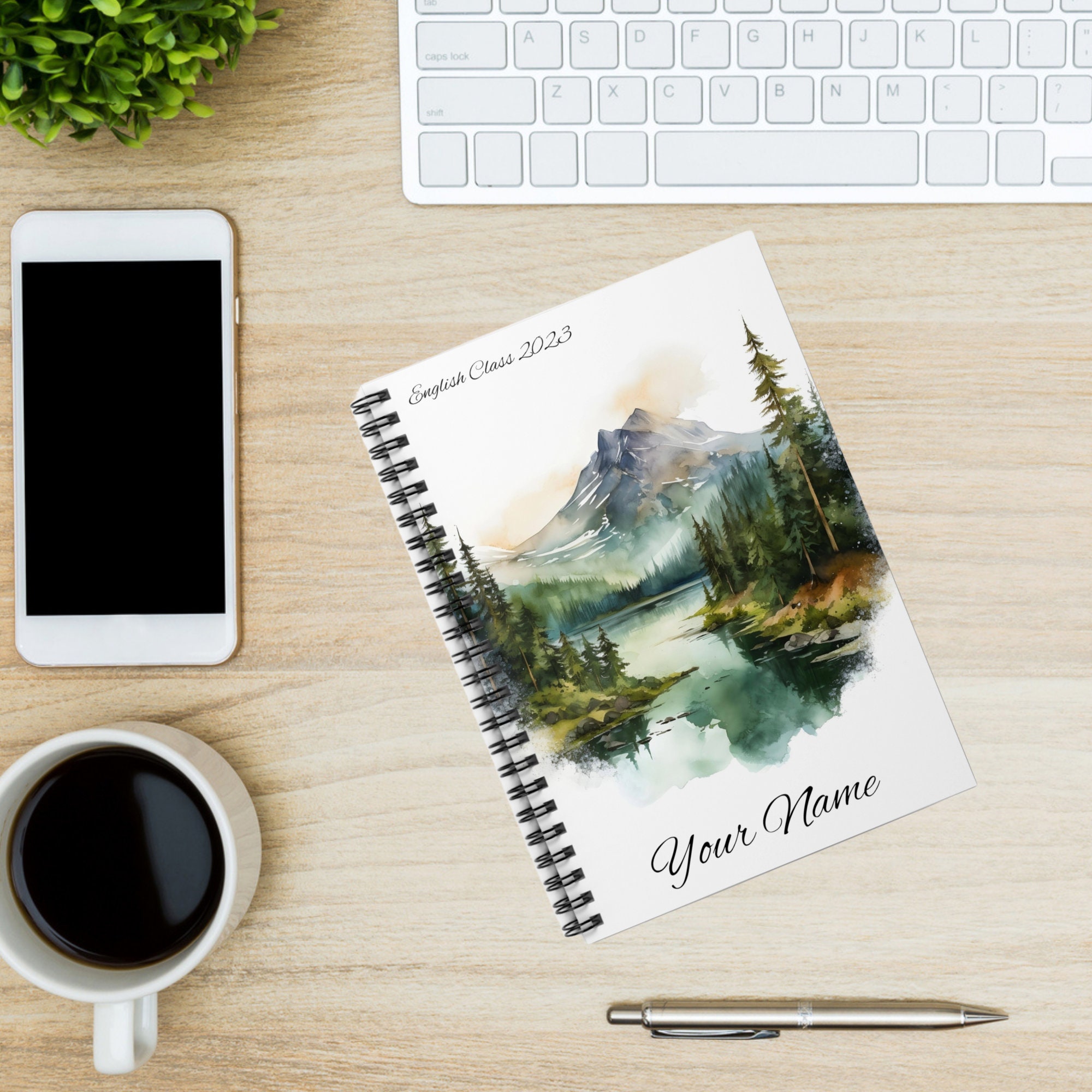 Custom Notebook, Spiral Notebook - Ruled Line, Personal Notebook ...