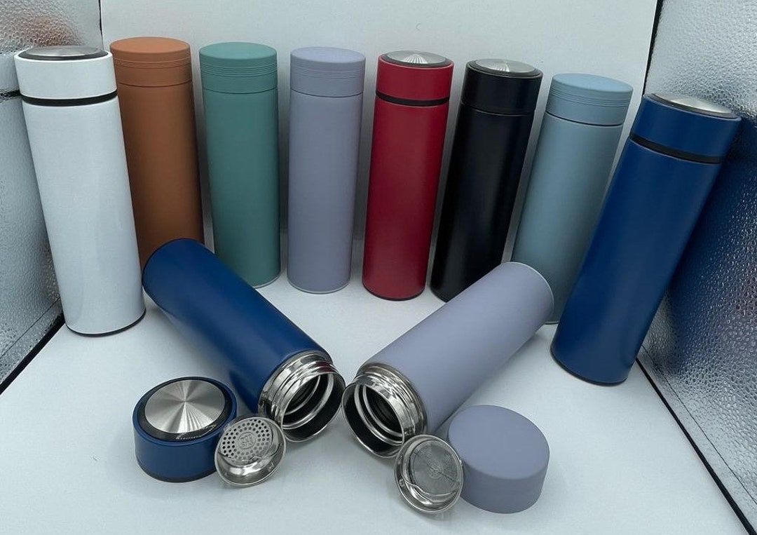 Personalized Birth Flower Water Bottle Custom Vacuum Insulated Flask ...