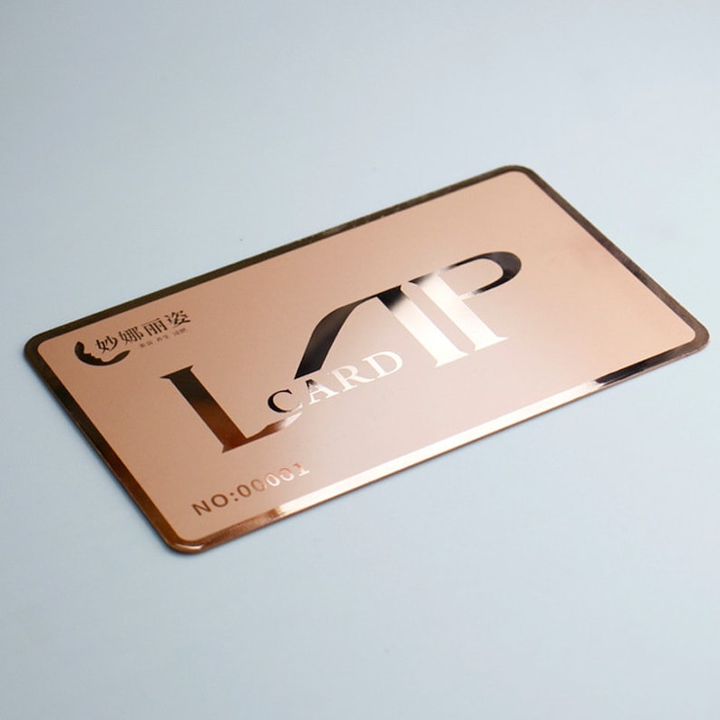 Gold Member Card, Metal Personalized Luxury Cards, Custom QR Code VIP ...