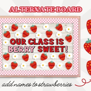 Strawberry Student Work Bulletin Board Kit, Cute Classroom Decor Set ...