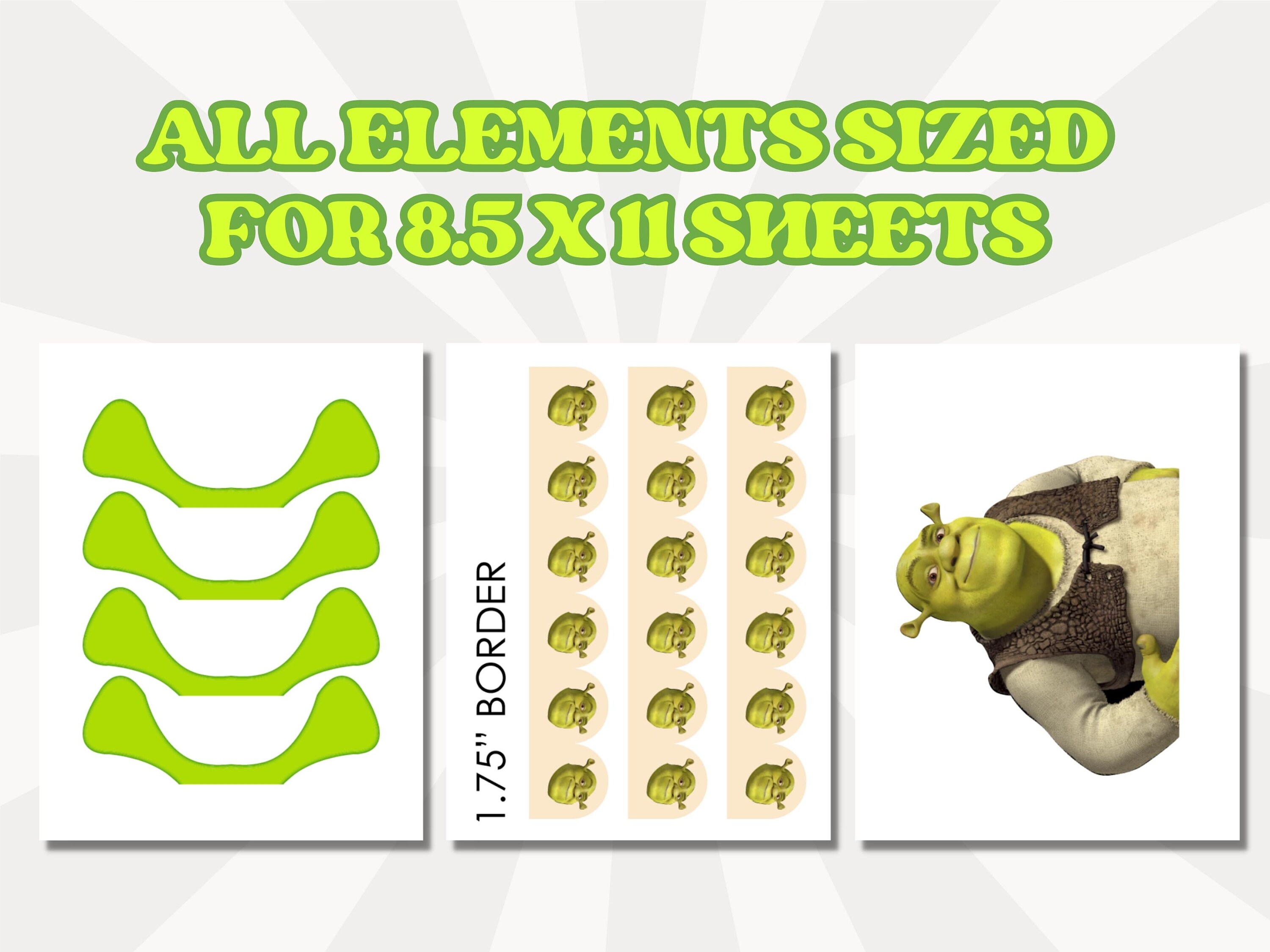 2-for-1 Shrek Themed Bulletin Board Decor Kit, Student Work Board ...