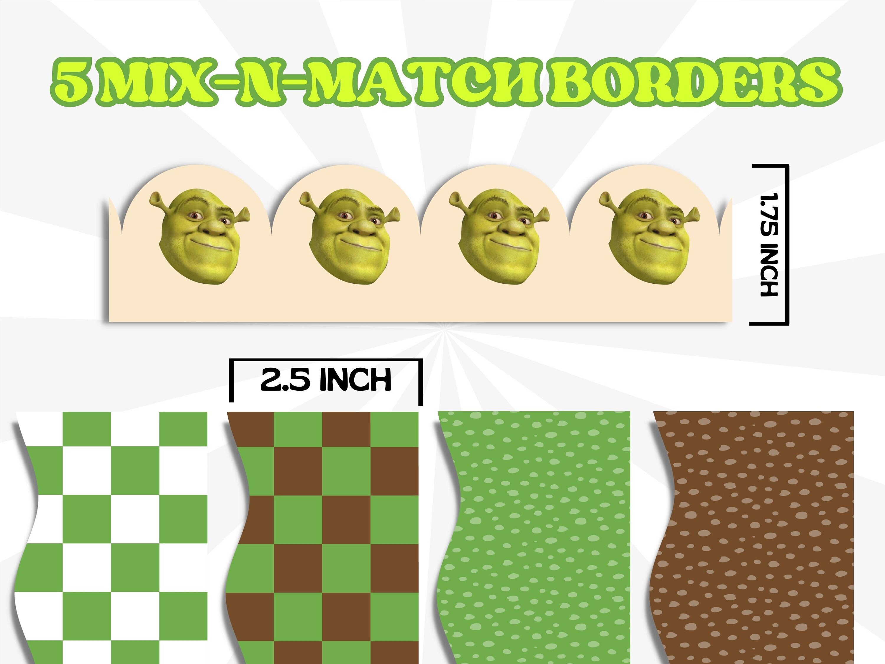 2-for-1 Shrek Themed Bulletin Board Decor Kit, Student Work Board ...