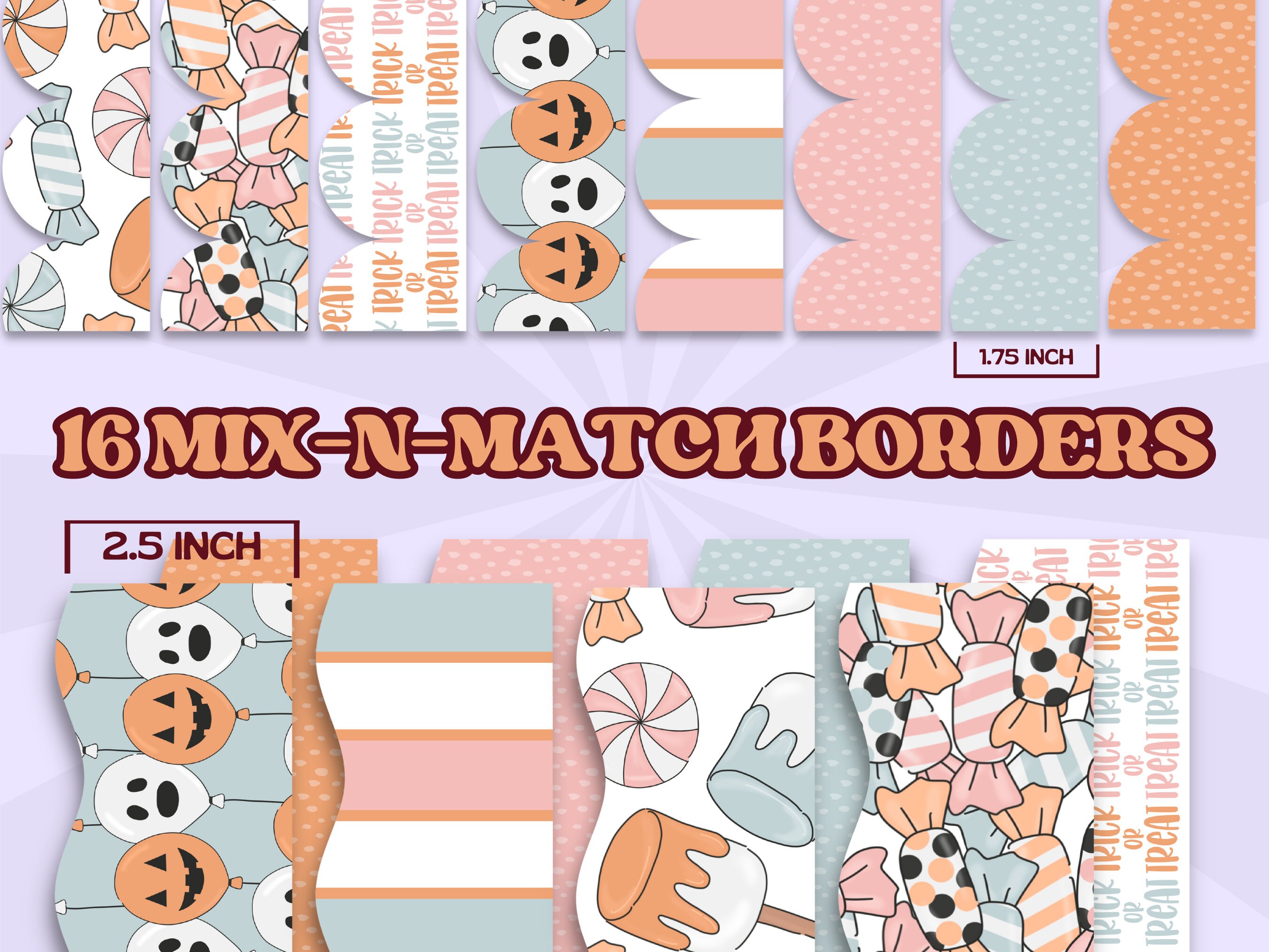 Retro Halloween Bulletin Board Kit, Halloween Classroom Decor, Pastel ...