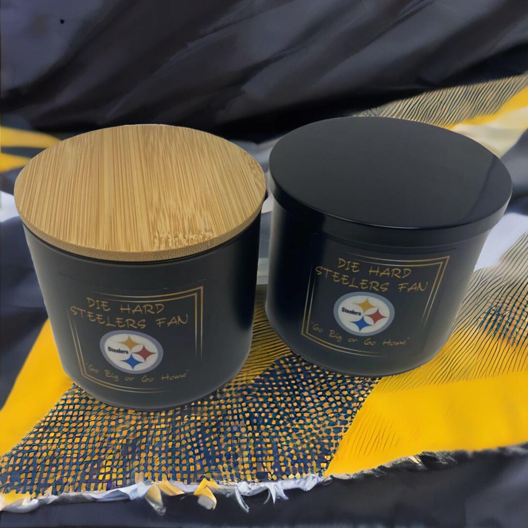 Pittsburgh Steelers Three Wick Handcrafted, 17oz Soy Candle. Birthday ...