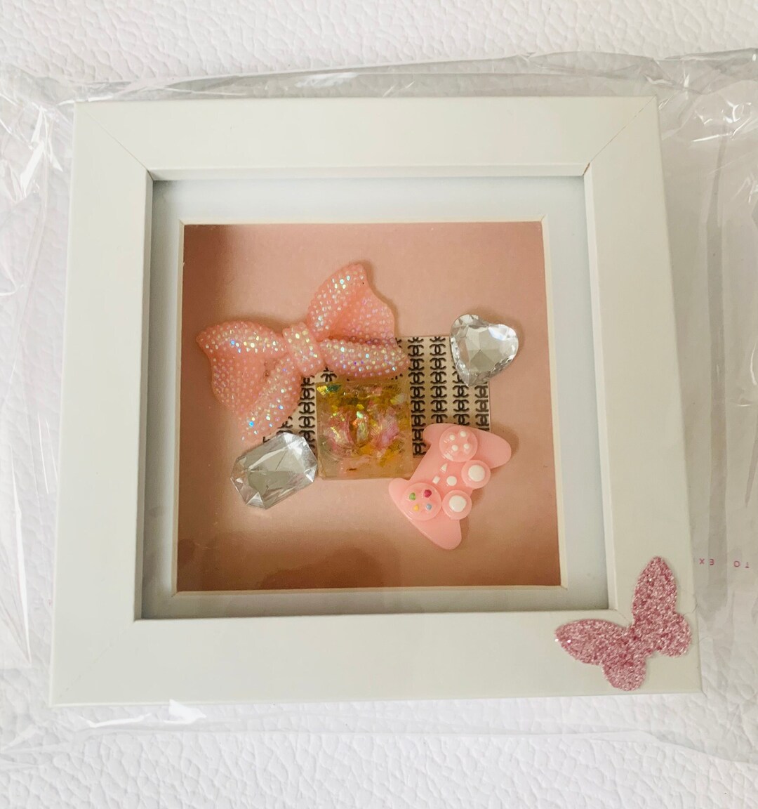 Pink Sparkle Gamer Chick 3D Box Frame - Etsy