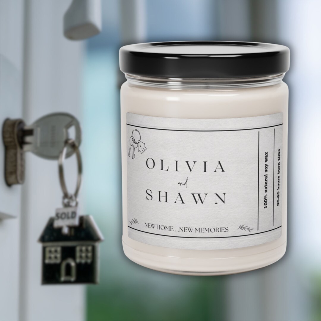 New Home Candle, New Home Gift, Personalized Gifts, Housewarming Gift ...