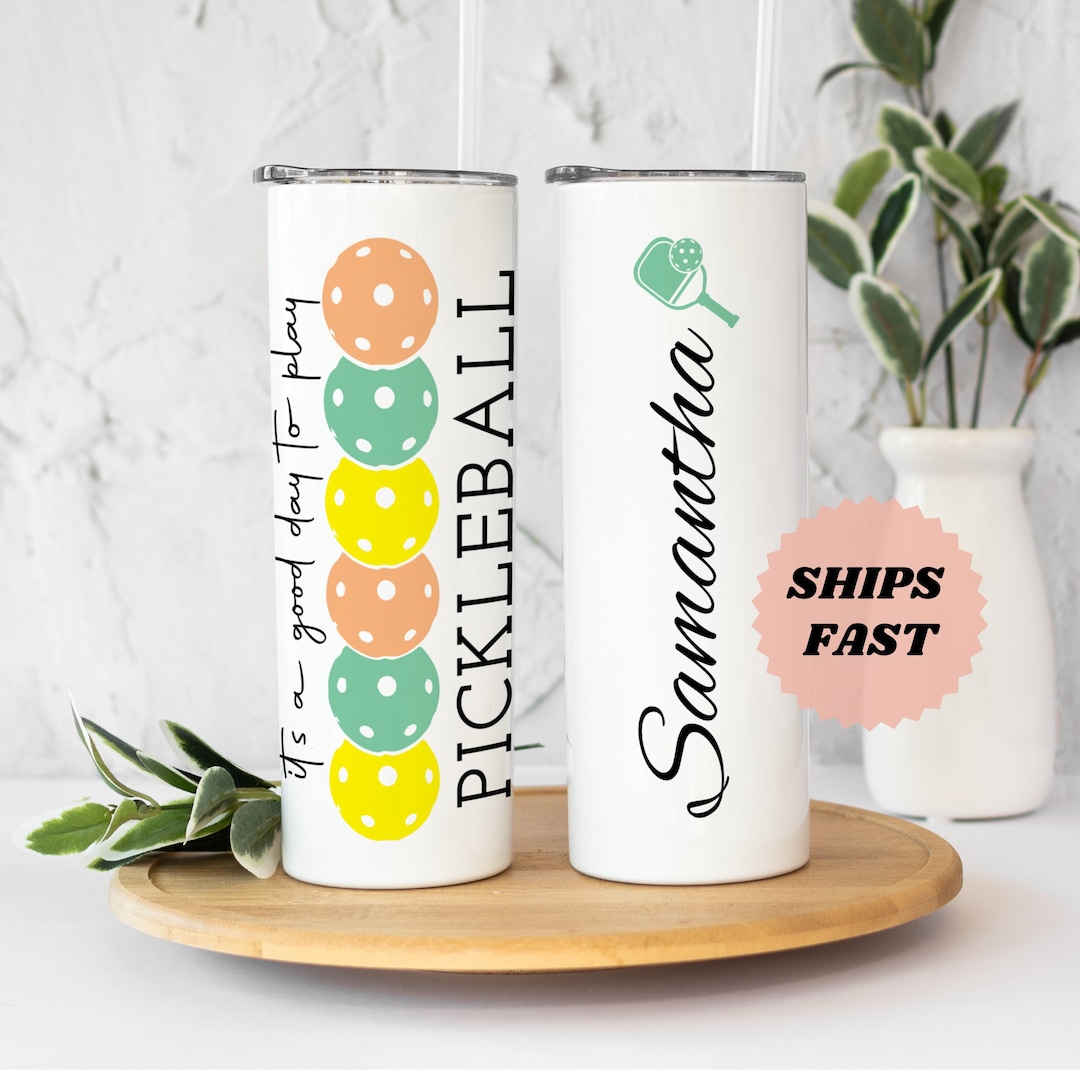 Custom Pickleball Tumbler With Name, Pickleball, Pickleball Gifts ...