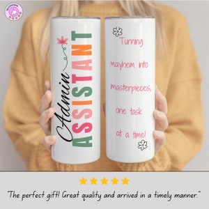 Administrative Assistant Gifts Tumbler, Admin Professionals Day Thank ...