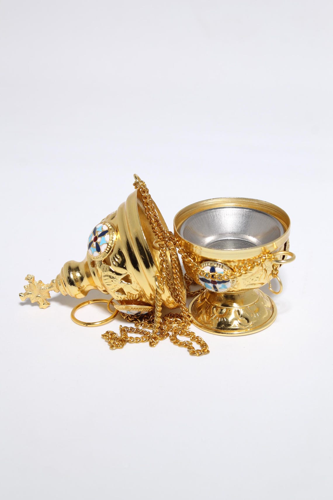 Brass Incense Burner Chain Christian Home Decor Orthodox Catholic ...