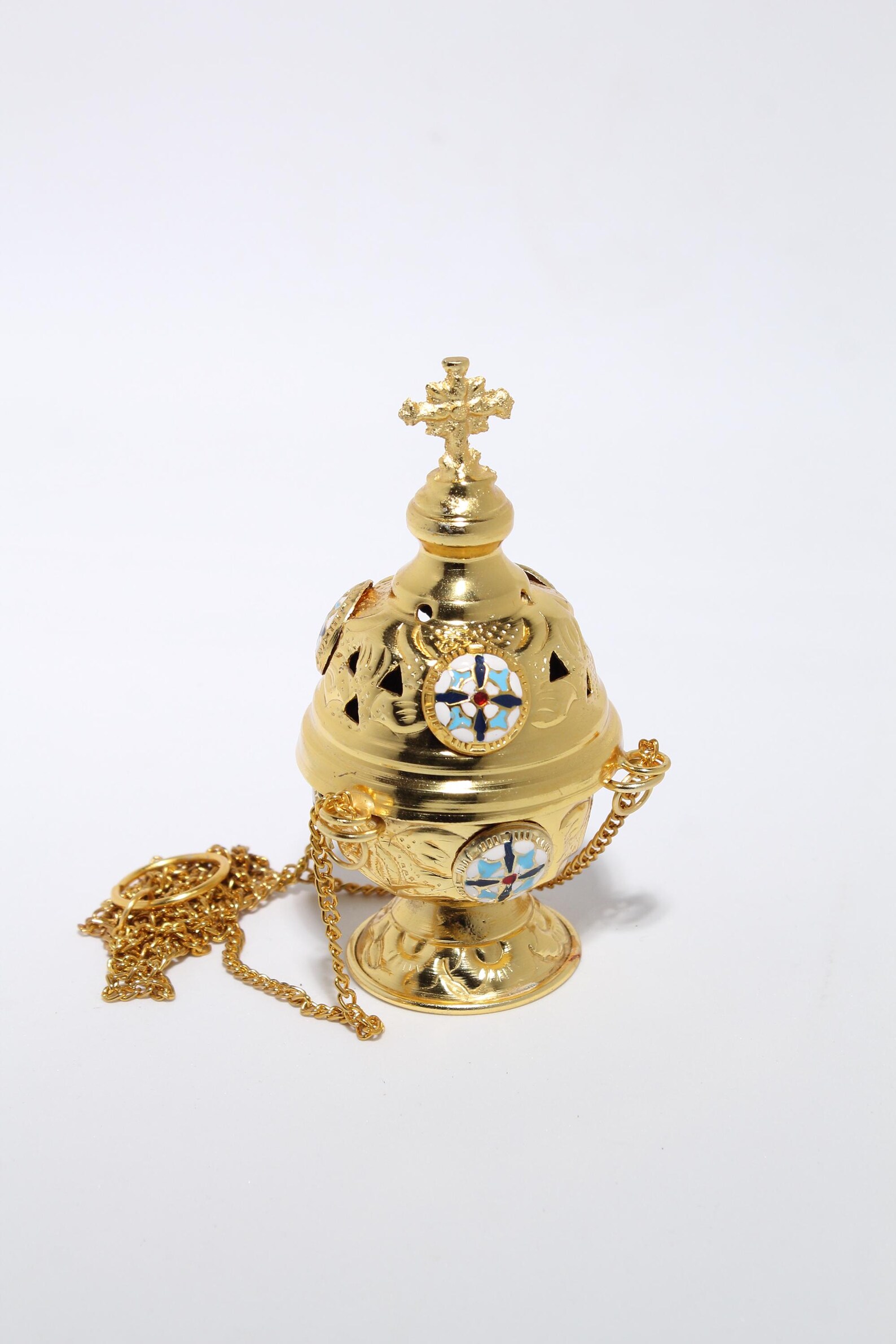 Brass Incense Burner Chain Christian Home Decor Orthodox Catholic ...
