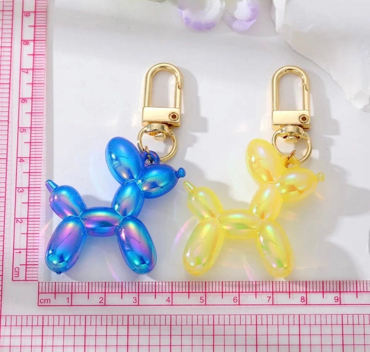 Balloon Dog Keychain Balloon Dog Key Chain Balloon Animal Keychain ...