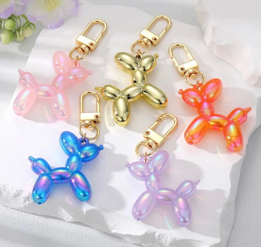 Balloon Dog Keychain Balloon Dog Key Chain Balloon Animal Keychain ...