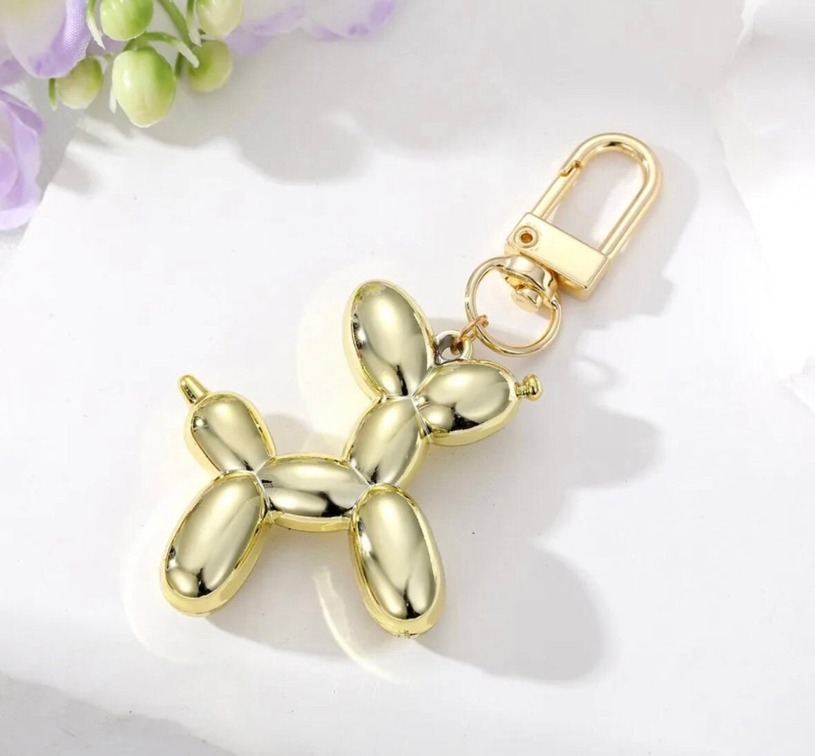 Balloon Dog Keychain Balloon Dog Key Chain Balloon Animal Keychain ...