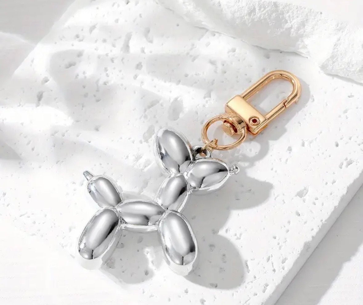 Balloon Dog Keychain Balloon Dog Key Chain Balloon Animal Keychain ...