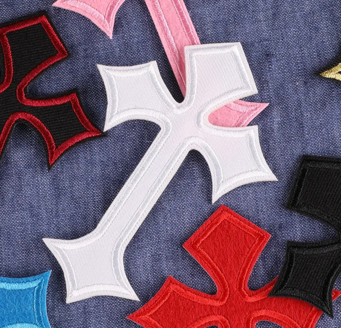 Cross Patch Iron on Cross Patch Iron on Fashion Patch - Etsy