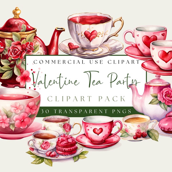 Tea Party Clipart - Etsy