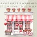 Valentine Candy Shop Clipart. Pink & Red Valentine Sweet Shop PNG ...