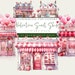 Valentine Candy Shop Clipart. Pink & Red Valentine Sweet Shop PNG ...