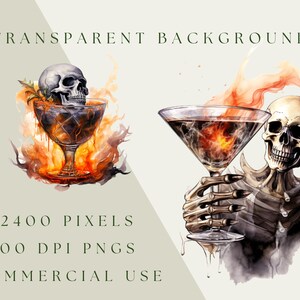 Halloween Cocktail Clipart. Spooky Halloween Drinks. PNG Clipart ...