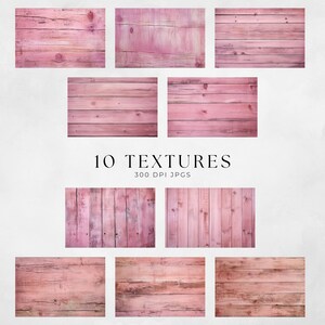 Pink Distressed Wood Texture Pack. Wood Grain Background. JPEG Images ...