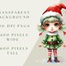 Christmas Elves Clip Art. Watercolor Santa's Helpers Xmas PNG. Holiday ...