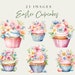 Easter Cupcake Clipart. Pastel Spring Cupcake Images. High Quality Pngs ...
