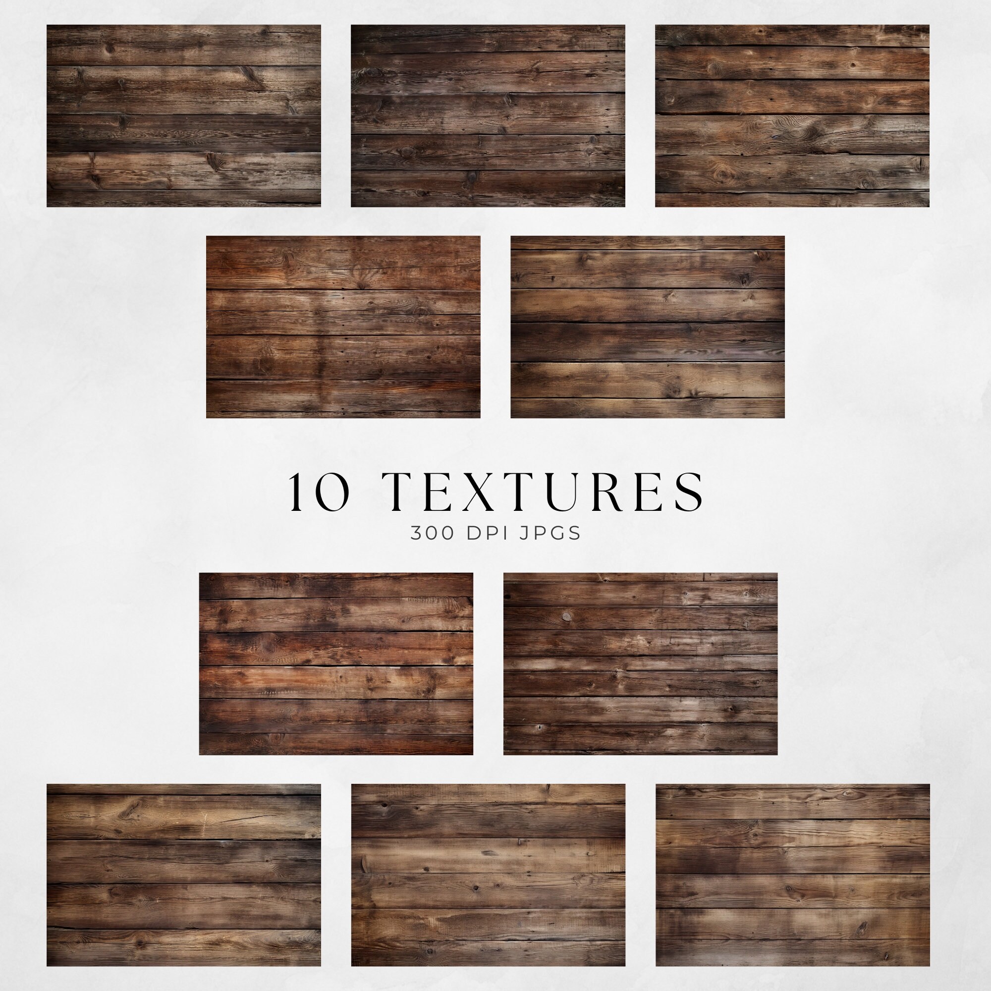 Dark Wood Texture Clipart. Wood Grain Background. JPEG Images. Rustic ...