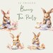 Easter Tea Clipart. Cute Spring Baby Bunny Having Tea Bundle. Easter ...