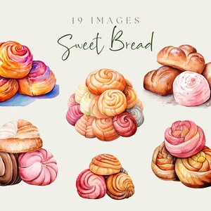 Pan Dulce Clipart. Mexican Sweet Bread Bundle. Mexican Pastries Set ...