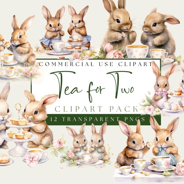Tea Party Clipart - Etsy