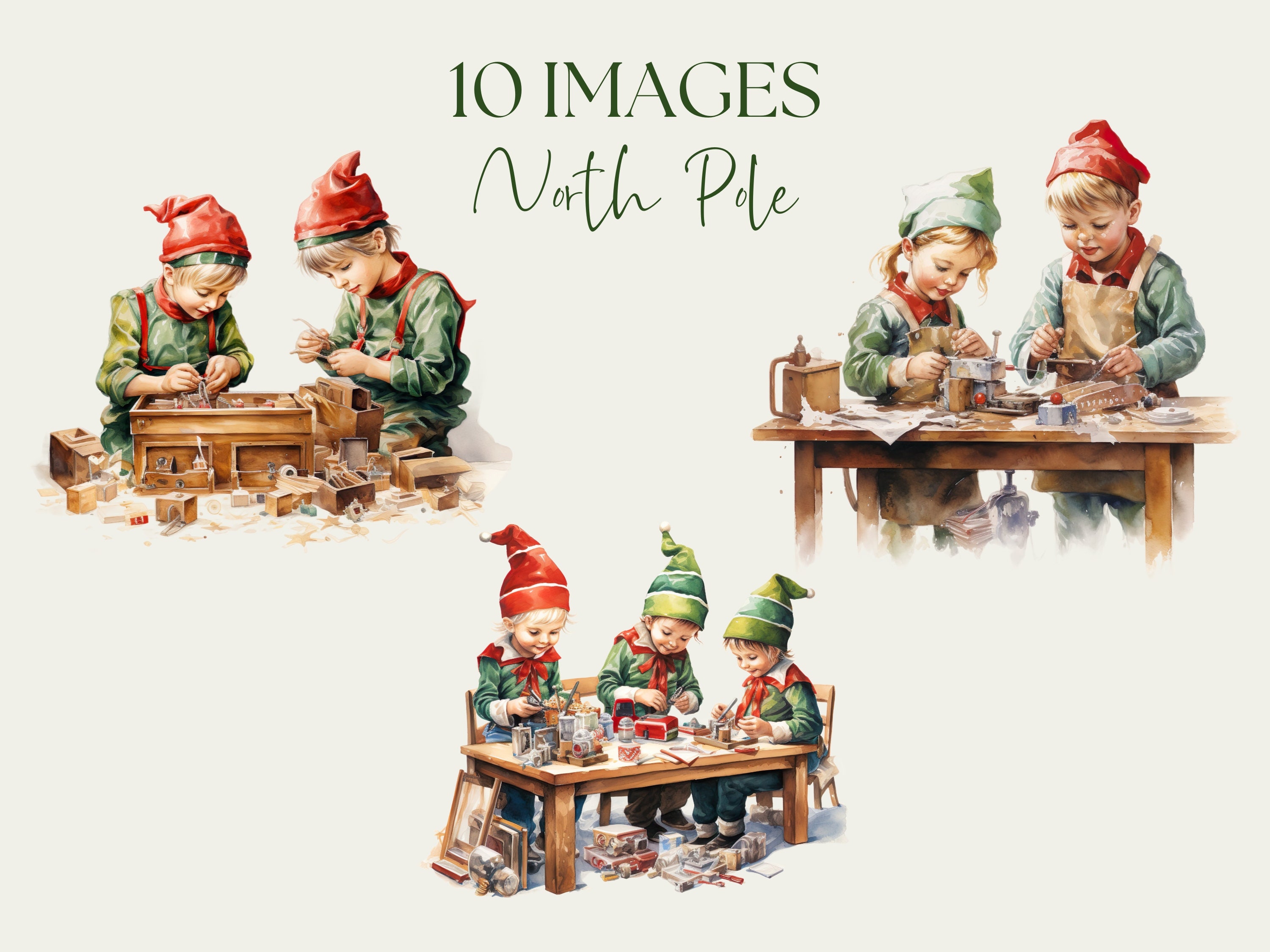 North Pole Clip Art. Christmas Images. Santa Village PNG. Elves ...