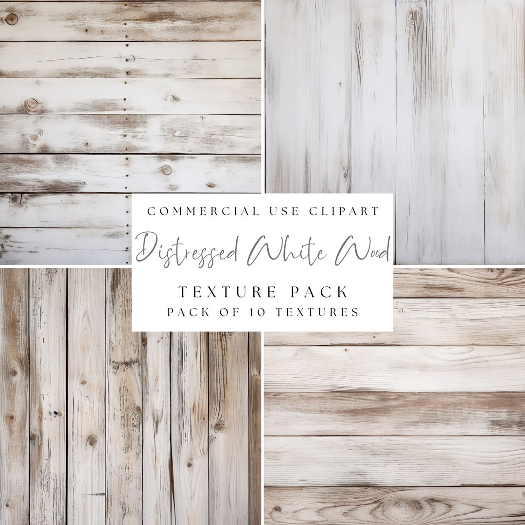 White Distressed Wood Texture Pack. Wood Grain Background. JPEG Images ...