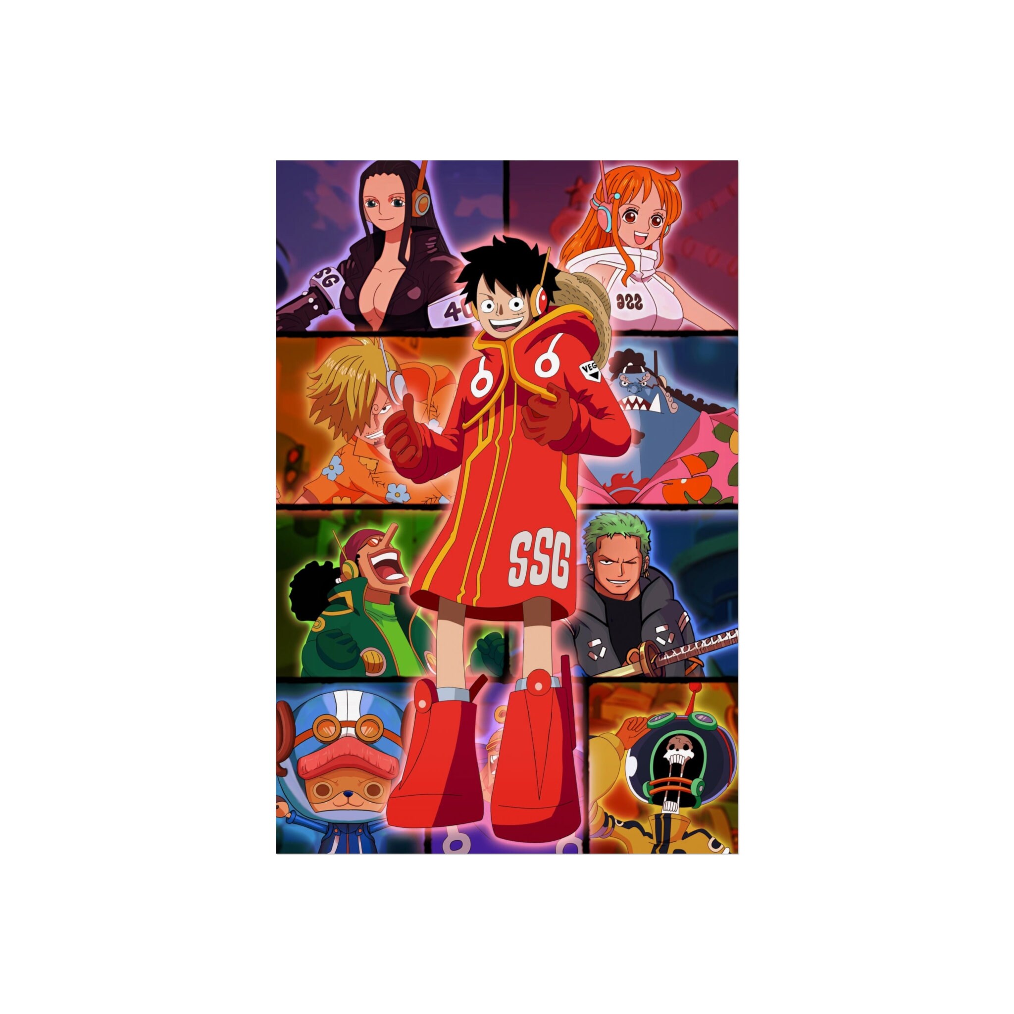 Luffy One Piece Egg Head Arc Poster , High Quality Fine Art Poster - Etsy