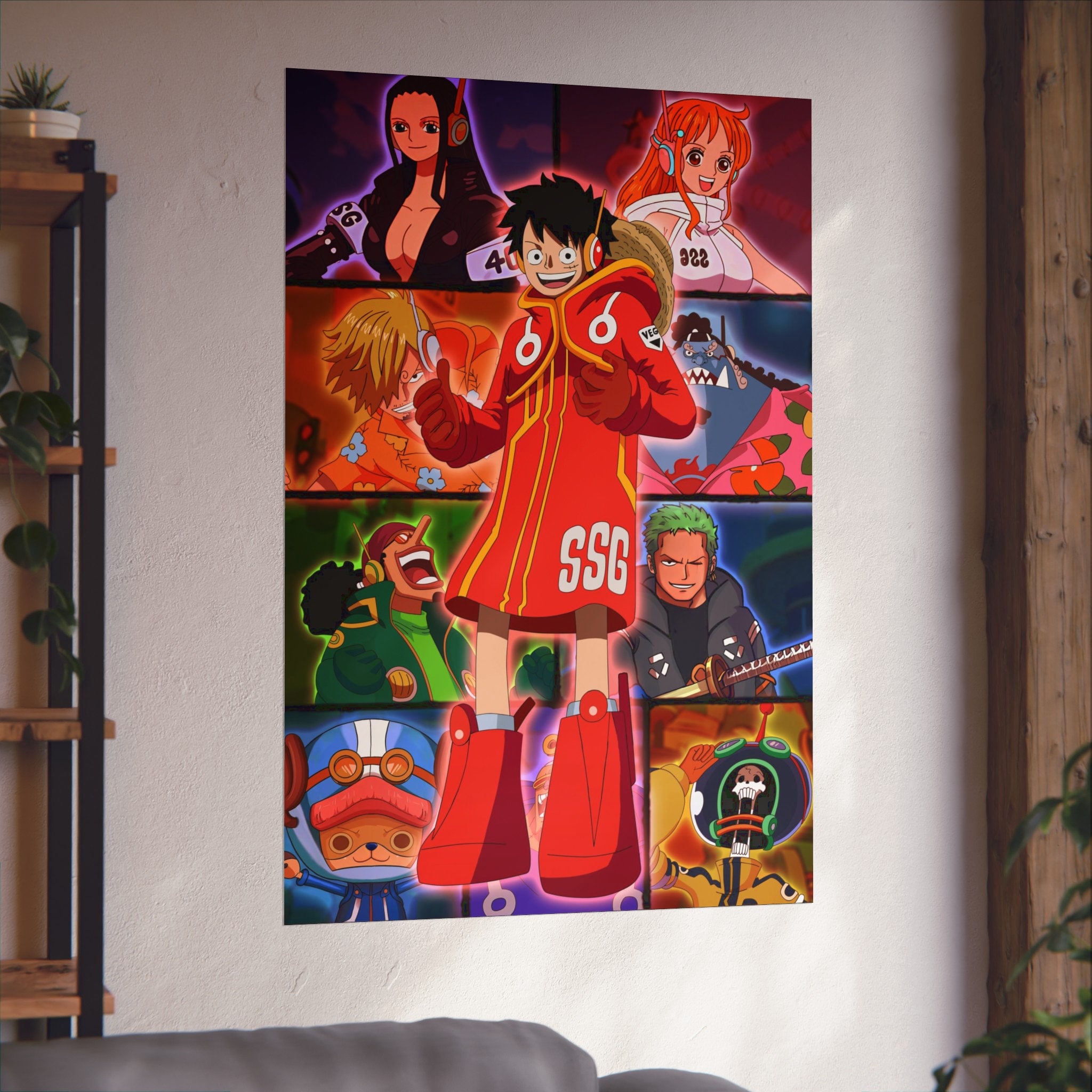 Luffy One Piece Egg Head Arc Poster , High Quality Fine Art Poster - Etsy