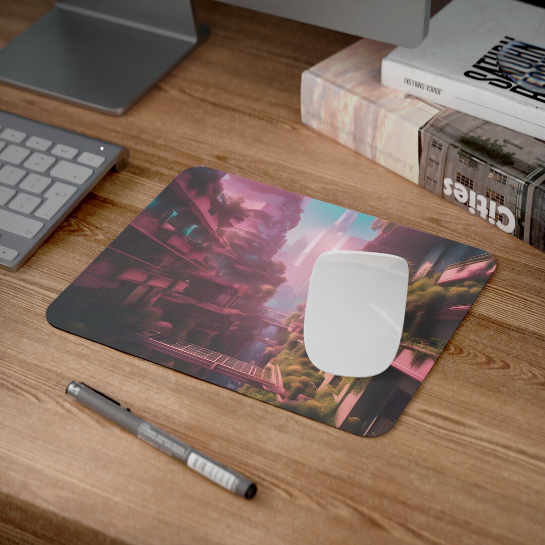 Mouse Pad Cyberpunk Overgrown City - Etsy