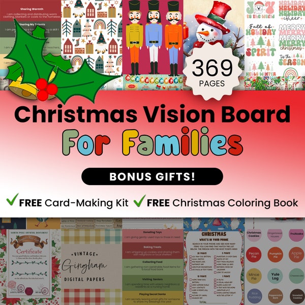 Vision Board Template - Etsy